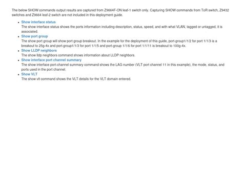 full switch configuration validation dell poweredge mx networking deployment guide dell