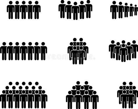 People Group Icon Set Team Worker User Employee People Group Icon Team Staff User Profile