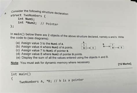 Solved 5 Consider The Following Structure Declaration