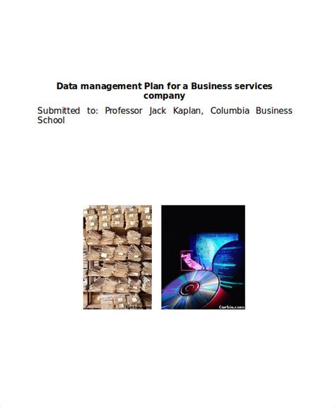 7 Data Management Plan Templates Free Sample Example Format Download