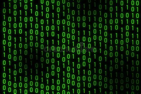 Green Pattern Binary Numeral System Background Stock Illustration Illustration Of Database