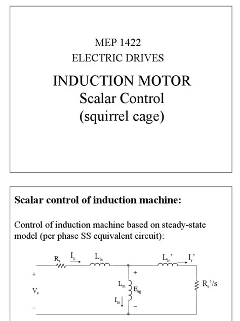 Induction Motor Scalar Control Pdf Electricity Electric Power
