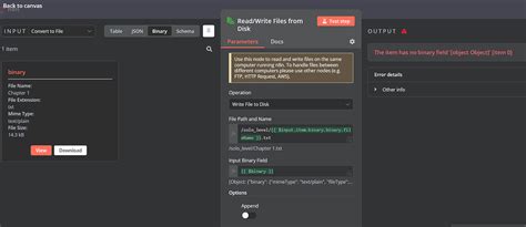 unable to see get binary data questions n8n community