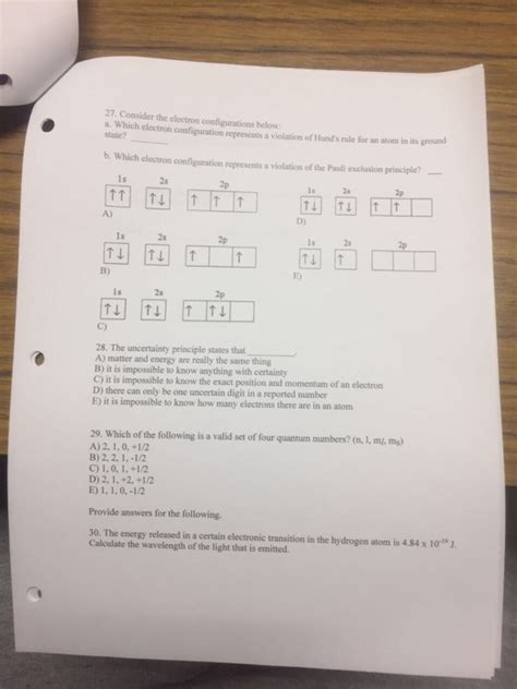 solved consider the electron configurations below a which