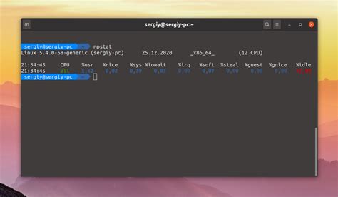 Загрузка процессора Linux Losst