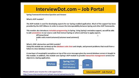 SPRING FRAMEWORK WHAT IS AOP MODULE YouTube
