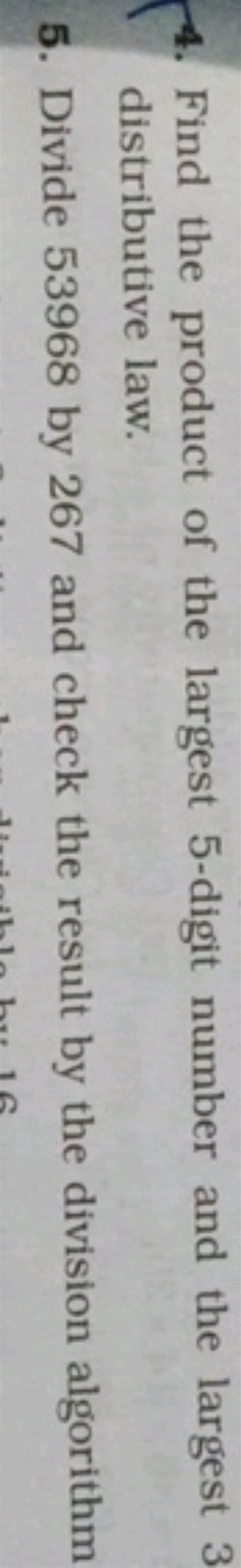 Find The Product Of The Largest 5 Digit Number And The Largest 3 Digit Nu