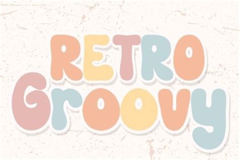 Retro Groovy Font By Charmingbear Design Creative Fabrica