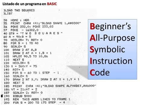 BASIC el primer lenguaje de programación para todos