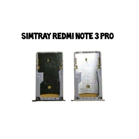 Jual SIM LOCK TRAY XIAOMI REDMI NOTE 3 PRO HOLDER TEMPAT KARTU SIM CARD Shopee Indonesia