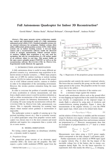 Pdf Full Autonomous Quadcopter For Indoor 3d Reconstruction