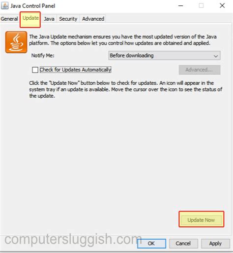How To Update Java In Windows 10 Computersluggish