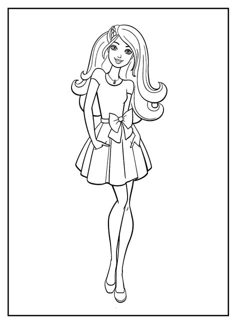 30 Desenhos Da Barbie Para Imprimir E Colorir Como Fazer Em Casa