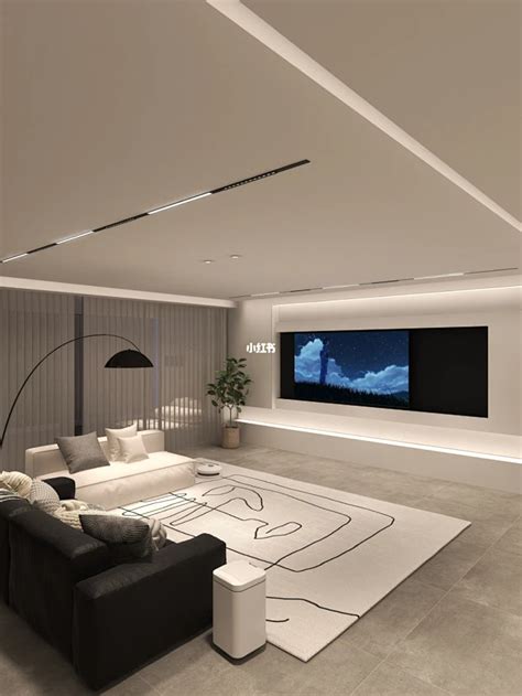 客厅无主灯悬浮吊顶细节 今天跟大家分享下客厅的吊顶跟各种灯光 线性灯搭配大平顶，打造悬浮效果，扩大了视觉空间，不用担心吊太低会有压抑感 悬浮吊顶下吊10cm，离墙20cm 关于客厅的灯光