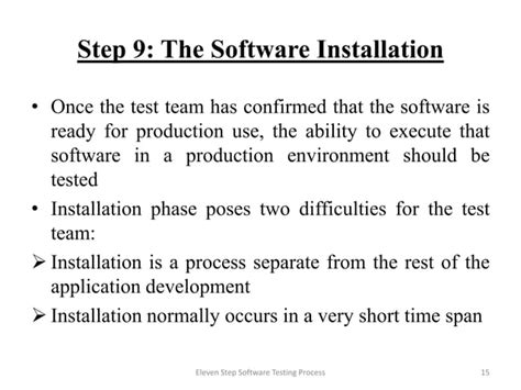 Eleven Step Of Software Testing Process PPTX