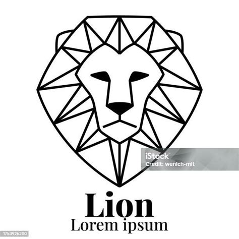 머리 사자 로고 흰색 배경에 아이콘입니다 벡터 디자인 그림입니다 개념에 대한 스톡 벡터 아트 및 기타 이미지 개념 광고 국왕 Istock