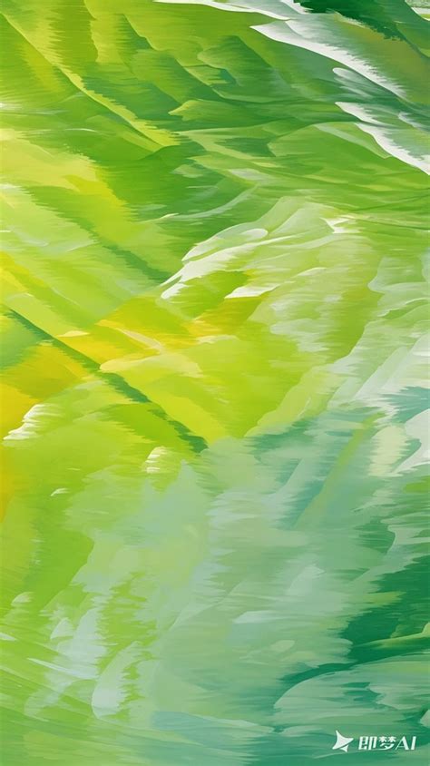 抽象纹理，春天的颜色，绿色背景，动态模糊，朦胧弥散，大面积留白，细节丰富，杰作， 花瓣网