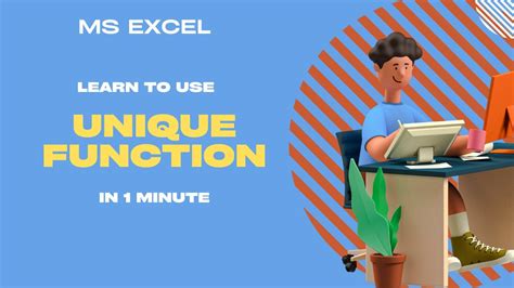 Unique Function In Excel Youtube