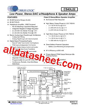 CS L CNZ Datasheet PDF Cirrus Logic