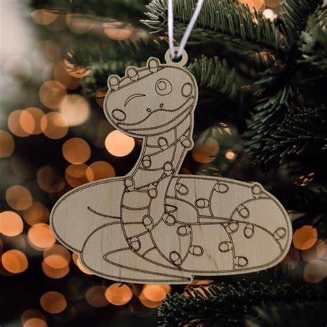 ᐉ Ялинкова іграшка новорічна деревяна з гравіюванням Символ року 2025 Крафт 60020 • Краща