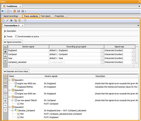 Tab “trace Analysis” Tracecheck 20252 Help