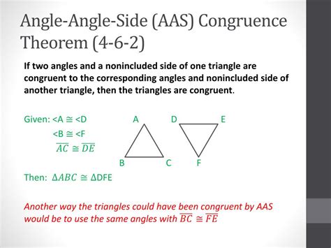 Ppt Triangle Congruence Asa And Aas Powerpoint Presentation Free
