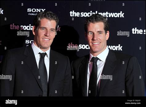 Cameron Winklevoss And Tyler Winklevoss The Social Network Premiere