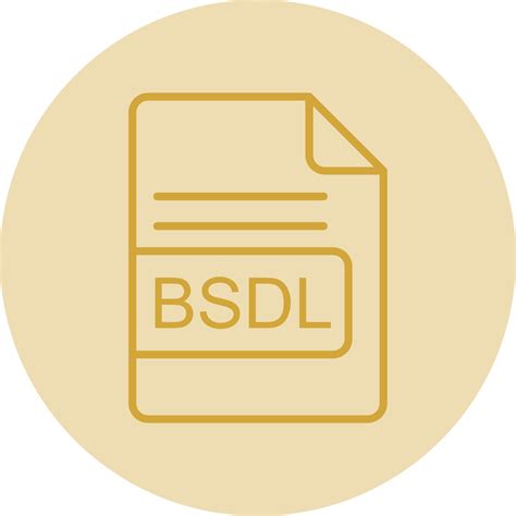 Bsdl File Format Line Yellow Circle Icon 44087620 Vector Art At Vecteezy Bsdl File Format Line Yellow Circle Icon 44087620 Vector Art At Vecteezy