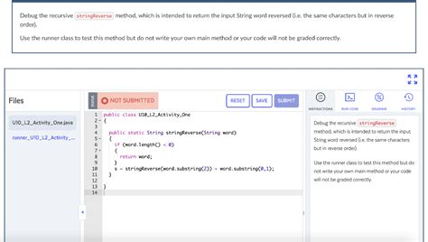 Solved Debug The Recursive Method Which Is Intended To Chegg