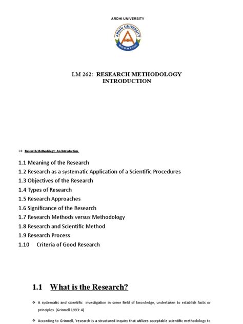 Introduction Research Methodology Presentation1 Download Free Pdf