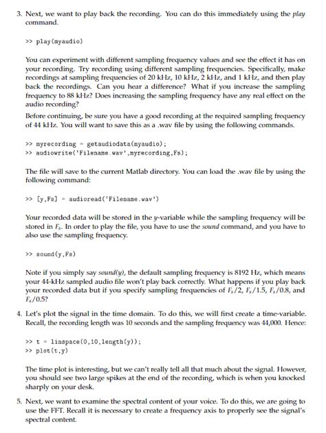 Solved The Objective Of This Project Is To Use Matlab To Chegg