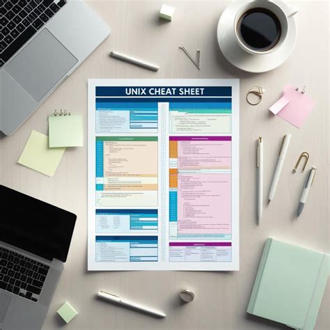 the ultimate unix pdf cheat sheet etsy
