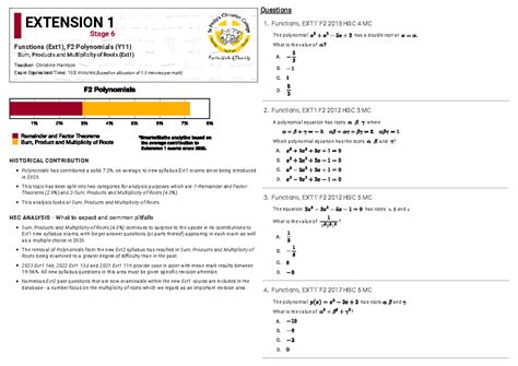 Polynomials Sum Products And Multiplicity Of Roots Ext1 F2 Studocu