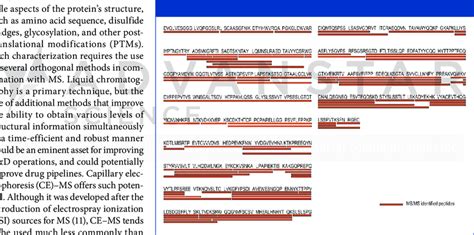 Sequence Coverage Obtained By CE ESI MS MS For The Heavy Chain HC Download Scientific Diagram