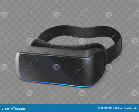 Vr Glasses Virtual Reality Headset Device Abstract Black Vr Room With Podium For Presentation