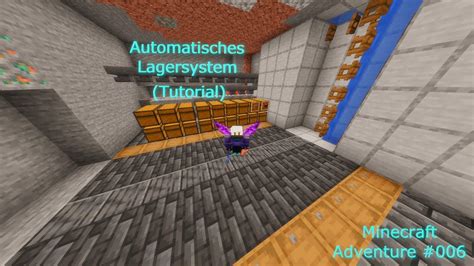 Automatisches Lager Tutorial Am Beispiel Von Minecraft Adventure 006 Youtube