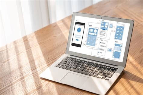 Premium Photo UX UI Design Process For Modish Mobile Application And