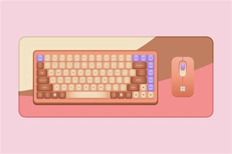Premium Vector Keyboard Mouse Desktop Set 5