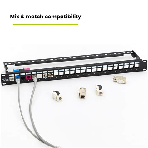 Shielded Patch Panel 24 Port 1u Blank Modular