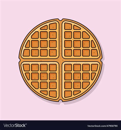 Waffle Royalty Free Vector Image Vectorstock