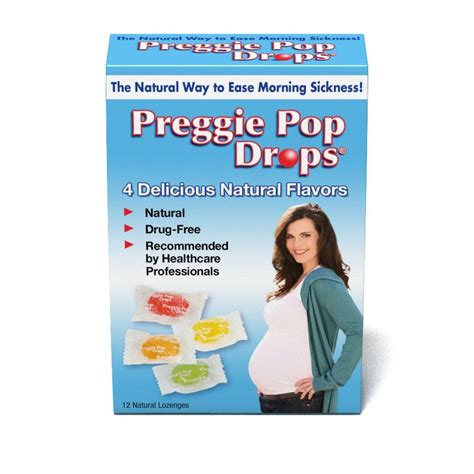 Preggie Pop Drops 12 Pack By Three Lollies Preggie Pops Natural
