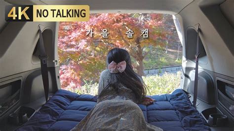 18년 된 Suv와 함께하는 가을 미니멀 캠핑 렉스턴 차박 Youtube