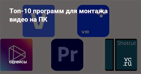 Топ 10 программ для монтажа видео на ПК — Сервисы на