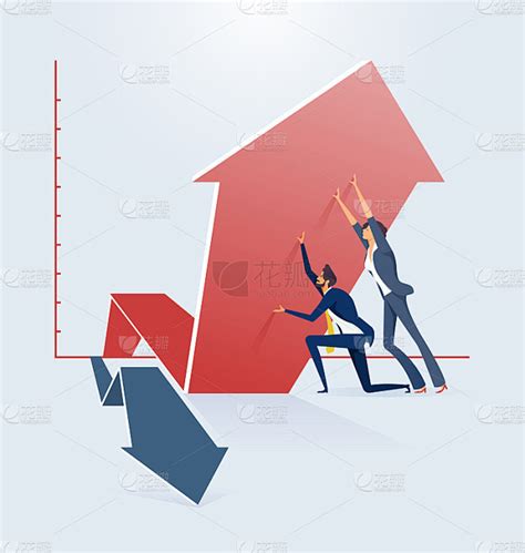 业务增长和成功的概念。改变方向