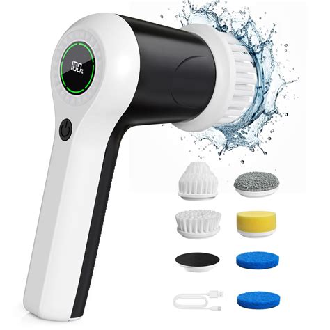 Puftem Electric Spin Scrubber Cordless Shower Scrubber With Battery