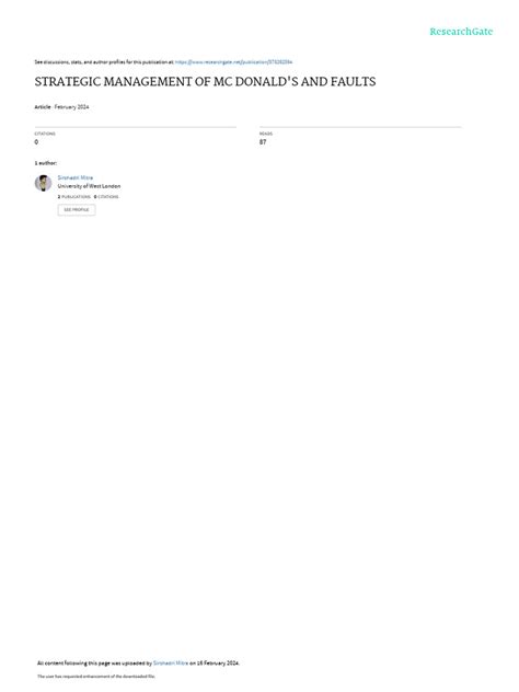 Smmc Donalds Pdf Mc Donalds Market Segmentation