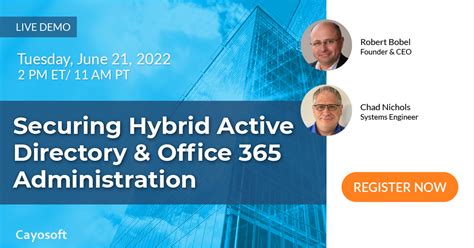 Live Demo Securing Hybrid Active Directory And Office 365 Administration