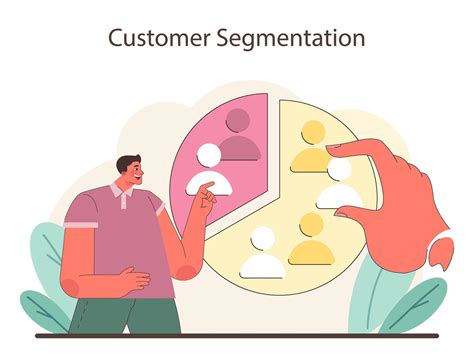 Customer Segmentation Concept A Vibrant Portrayal Of Market Segmentation 46909406 Vector Art