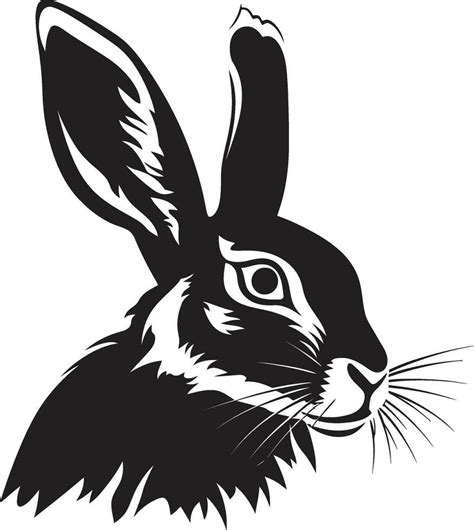 Black Hare Vector Logo Design A Sleek And Stylish Logo For Your Brand