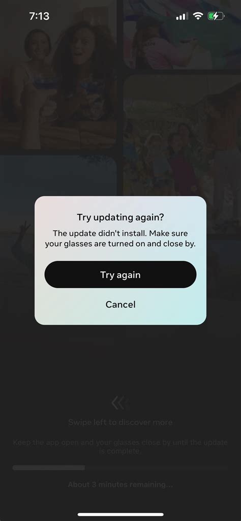 Cant Get Past Initial Install Update Rraybanmeta